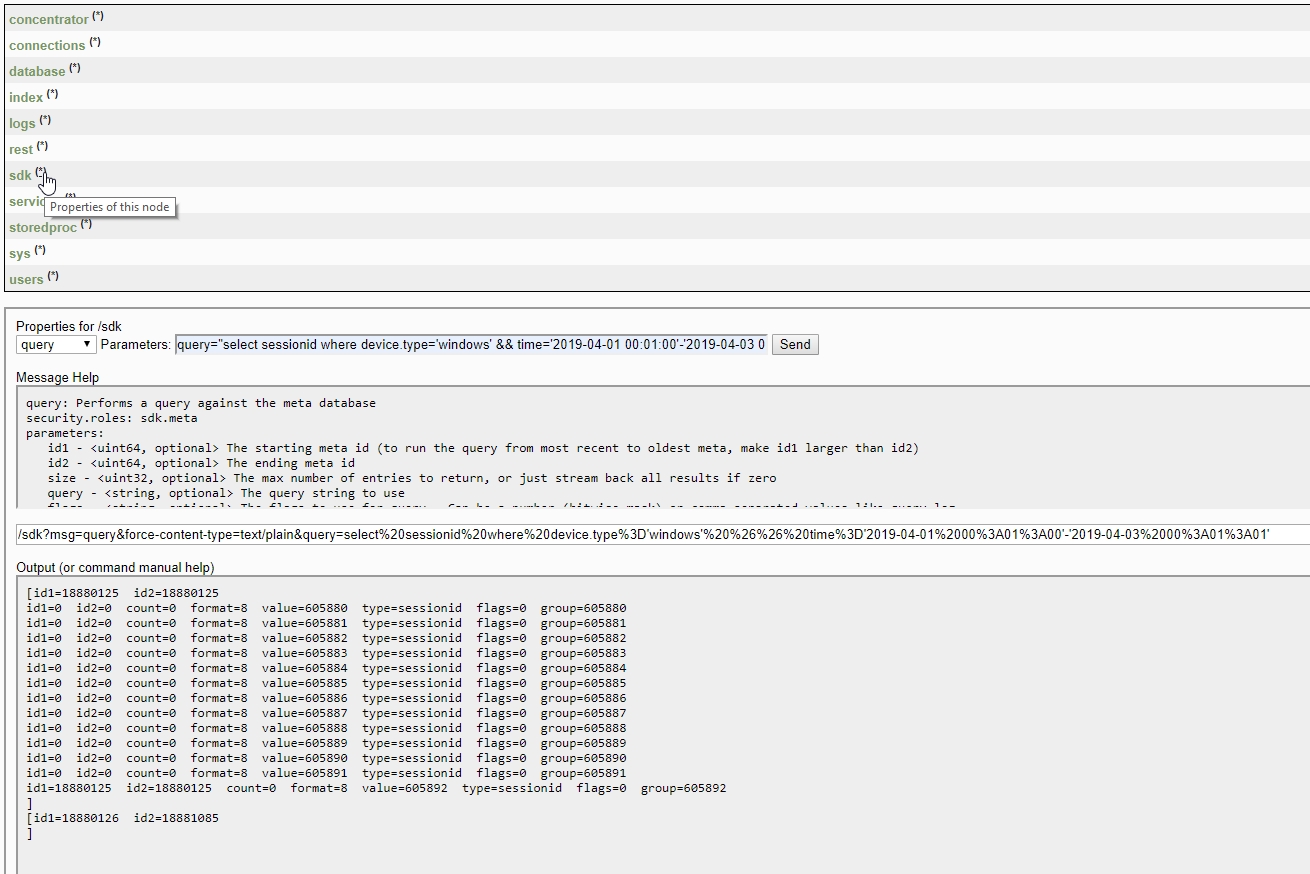 RSA NetWitness Logs & Network: Extract SessionIDs for a specific time ...