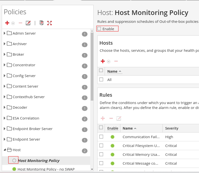 How to edit Rules or Thresholds within Health & Wellness Monitoring Policies