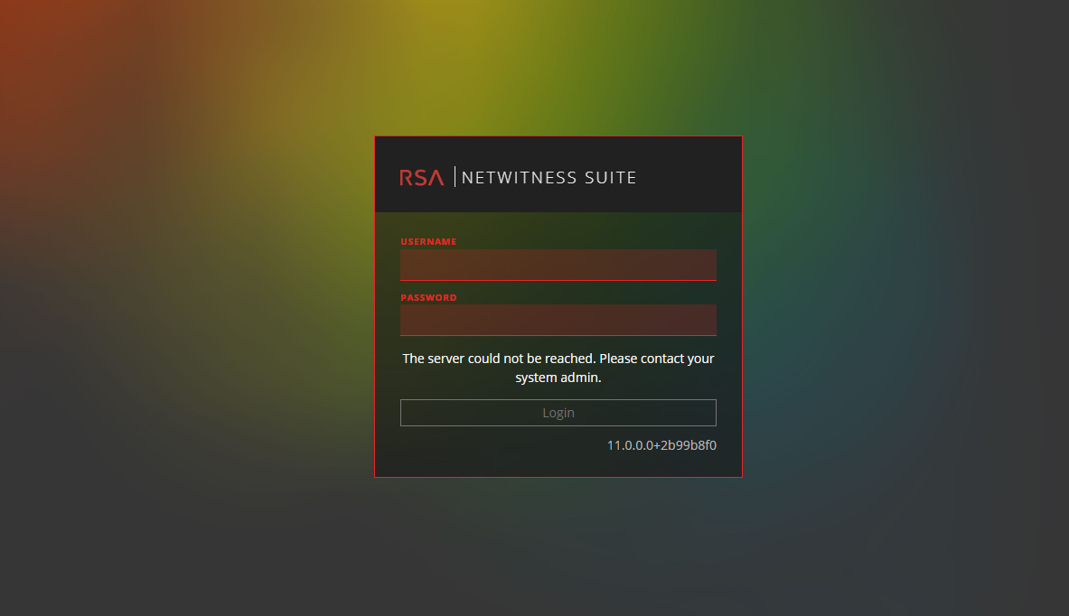 RSA NetWitness Platform admin server instability due to overloaded ...